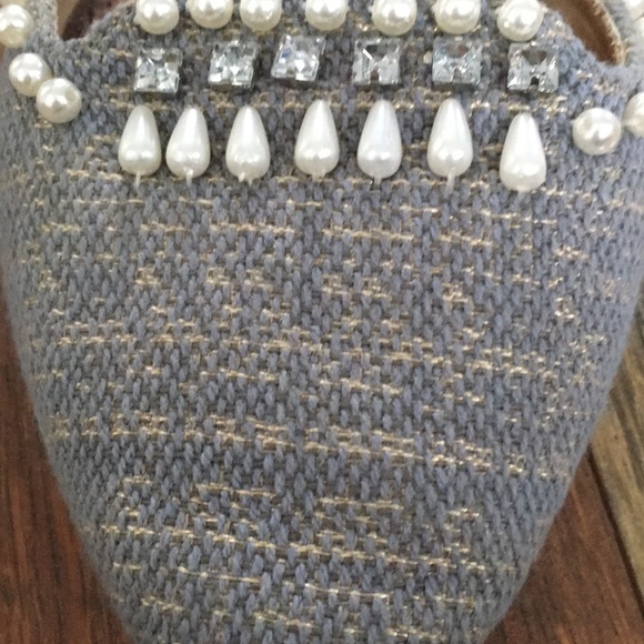 Restricted | Shoes | Gray Beaded Flats | Poshmark